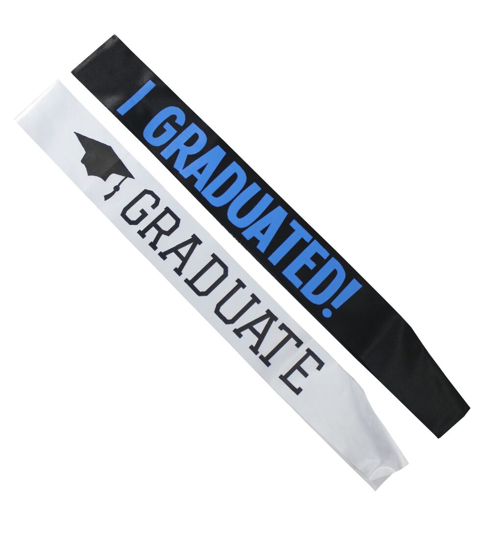 Satin Graduation Sashes – Churchill Gowns